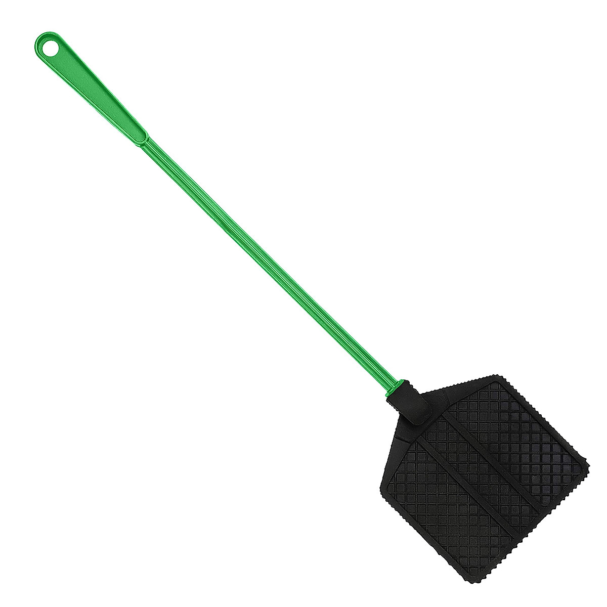 OFXDD Rubber Fly Swatter, Long Fly Swatter Pack, Fly Swatter Heavy Duty, Light Green Color (3 Pack)