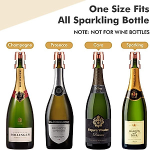 Murano Glass Champagne Bottle Stopper – Unique and beautiful gift for Prosecco, Cava, and Sparkling Wine Stopper – Handmade of Murano Glass with an airtight seal to keep bubbly fresher