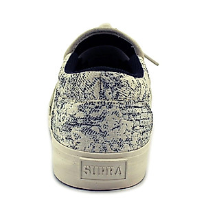 Supra Women's Cuba White/Black/Woven Athletic Shoe