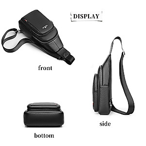 FSD.WG sling Backpack for Men Chest Bag Crossbody Shoulder Bags Travel Bag Purse for Men with Water Resistant