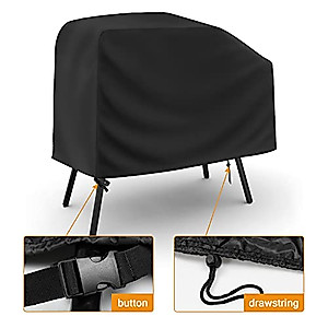 Griddle Cover for Blackstone, Covers for Blackstone 22 inch 17 inch Griddle, Waterproof Windproof Black Grill Covers-40 LX23 WX29 H