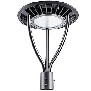 LED Post Top Pole Lights 60W with Optional Photocell, LED Garden Area Lights, 8100LM 5000K Outdoor Waterproof Top Pole Fixture for Garden Pathway, Parking Lot, Courtyard, School Street Light