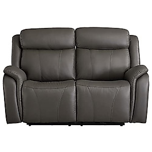 Signature Design by Ashley Chasewood Reclining Power Loveseat, Gray