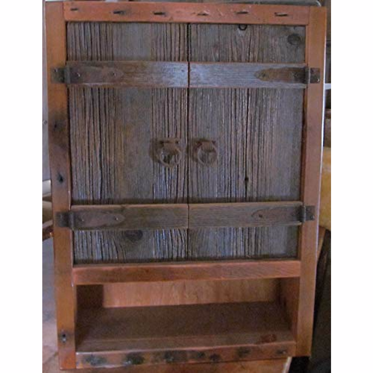 Barn Wood Over Toilet Cabinet