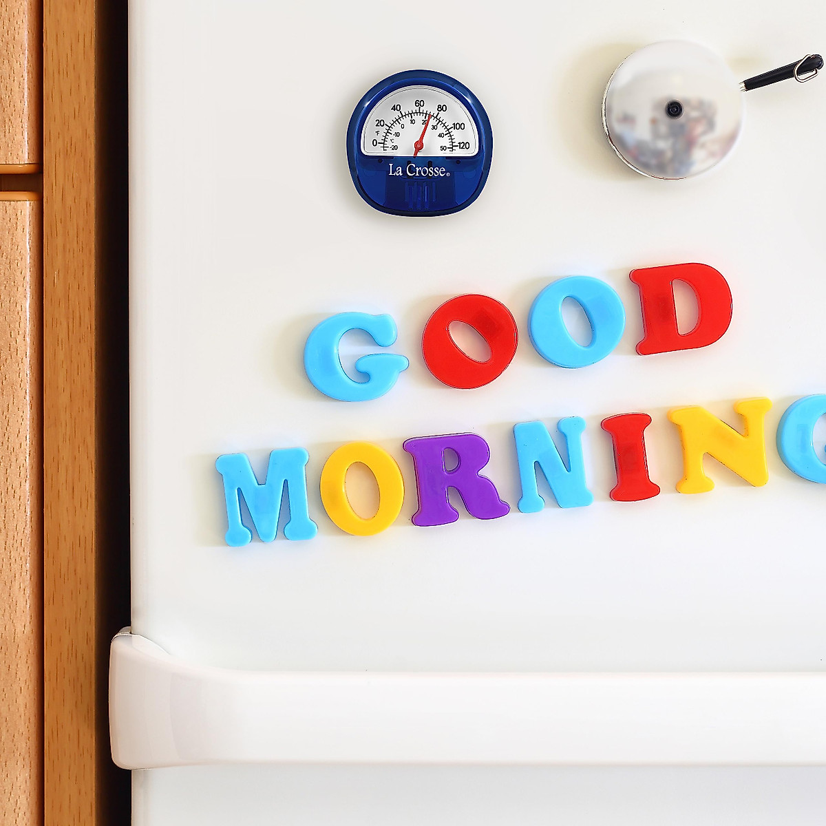 La Crosse 104-106BL Blue Analog Thermometer with Magnetic Back