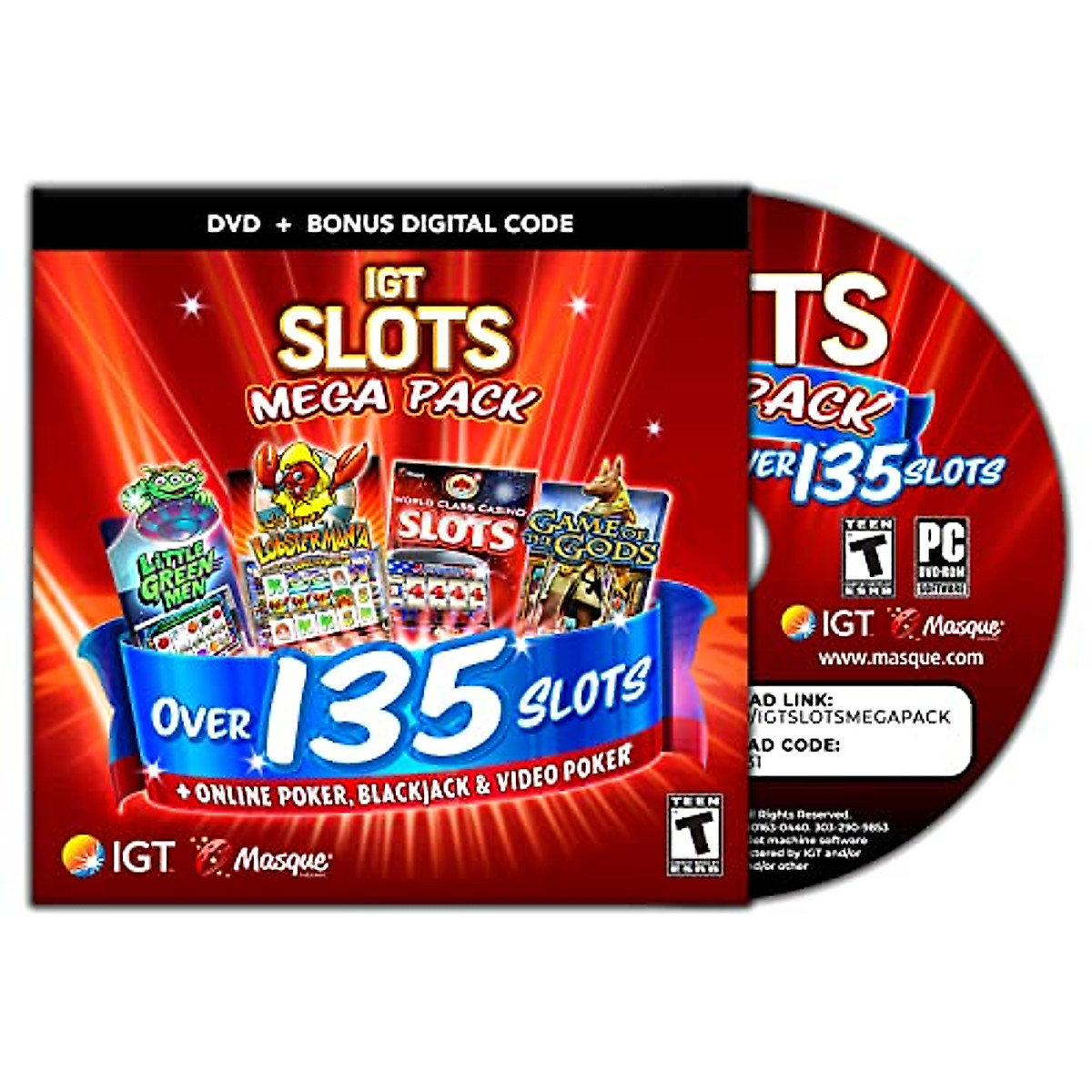 Legacy Games Amazing Casino Games for PC: IGT Slots, Mega Game DVD Pack + Digital Download Codes (PC)