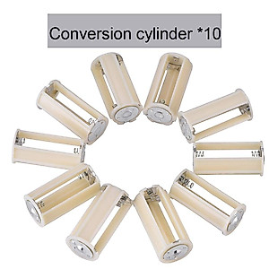 Zopsc 10 PCS 3 AA to 1 D Size 4.5V Battery Holder Case Box Battery Convertor Adapter Holder Pack