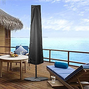 Umbrella Cover, Windproof, UV Resistant Market Parasol Covers 7ft to 11ft Waterproof Outdoor Patio Umbrella Cover