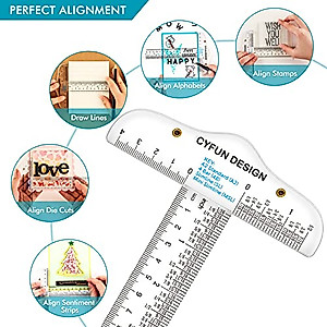 6" Clear Acrylic T-Square Ruler for Easy Reference While Crafting T-Square Ruler Handtool In Both Inches And Metric Measurements Transparent Graduated T-Ruler Inch Metric T-Square Measuring Scale Rule