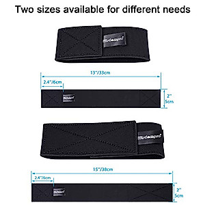 Wisdompro 1 Pair Neoprene Ankle Blousing Garters Trousers Boots Blousers Strap with Hook and Loop for Waders Fly Fishing Hunting Hiking Cycling Gardening Military Uniforms
