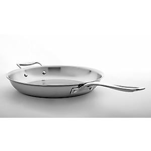 Culina 12" Tri-Ply Frying Pan, 18/10 Stainless Steel