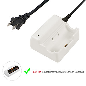 Shentec 3.6V 4000mAh Replacement Battery Compatible with iRobot Braava Jet 240 Floor Mopping Robots, Li-ion Battery with a Charger