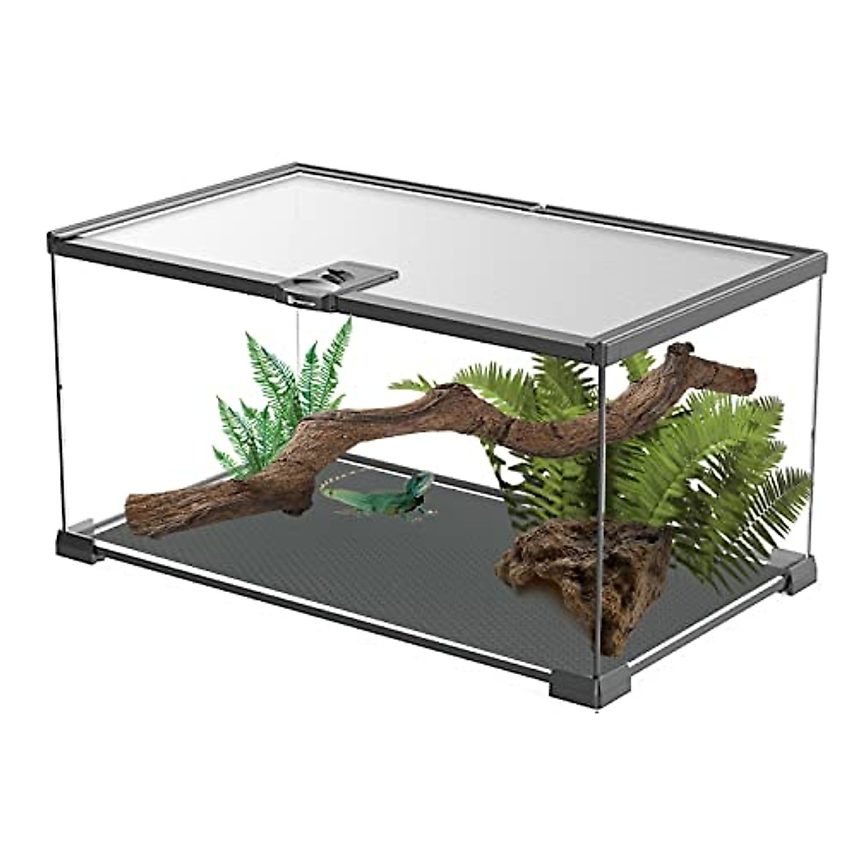 2Pcs Bearded Dragon Tank Accessories, Non-Adhesive Reptile Carpet Bedding for Reptile Tank，Reptile Terrarium Liner Substrate for Lizard Tortoise Leopard Gecko Snake, Substrate Liner Reptile Cage Mat