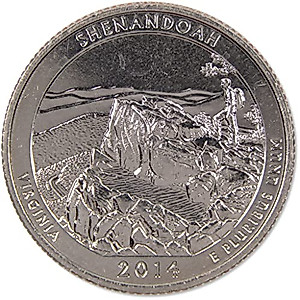 2014 S National Park Quarter 5 Coin Set Uncirculated Mint State Clad 25c