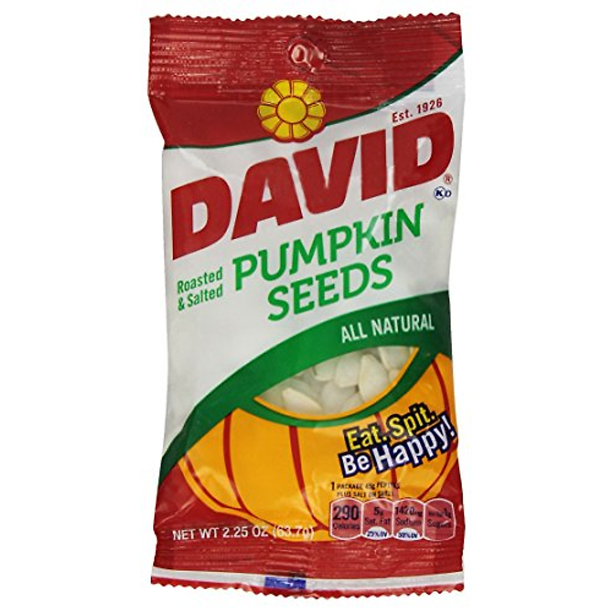 David's Pumpkin Seeds, 2.2500-ounces (Pack of12)
