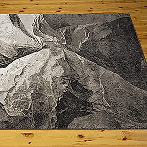 LUXE WEAVERS Lagos Collection 8050 Grey 8x10 Abstract Area Rug