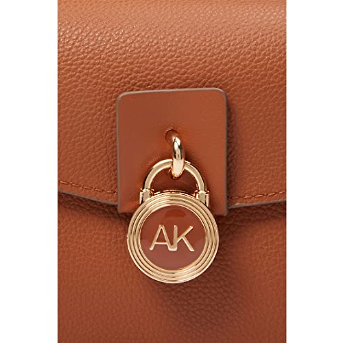 Anne Klein AK Lock Flap Crossbody, Saddle