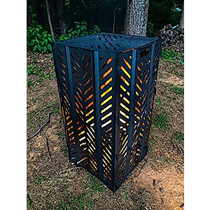 Camco Burn Bin | Features Hand-Oiled structurally Reinforced Side and Base Panels (L) x 22 (W) x 45-inches (H) (51250), Large Bin