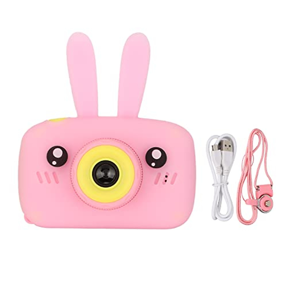 Shanrya Children's Cartoon Camera, Kids Camera Portable 1080P Full HD for Girl
