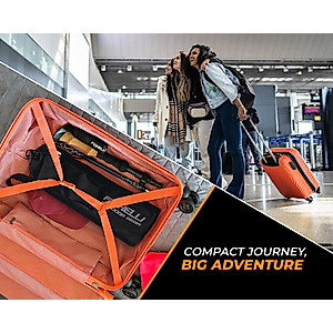 Foxelli Folding Trekking Poles – 2-pc Ultra Compact Hiking Poles for Men & Women, Lightweight Strong Aluminum 7075 Collapsible Foldable Walking Sticks with Flip Locks, 4 Season All Terrain Accessories