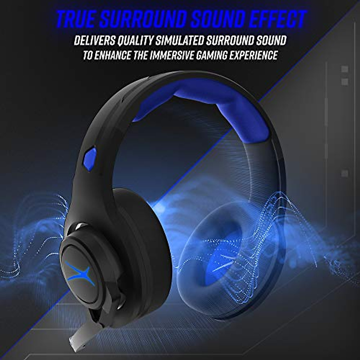 Premier Accessory Group Stereo Headphones, Gaming Headset for Mobile Phones, PC, PS4, and Xbox (AL2000)