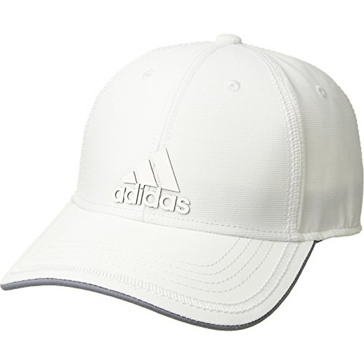 adidas Men's Contract Structured Adjustable Cap, White/Grey, One Size