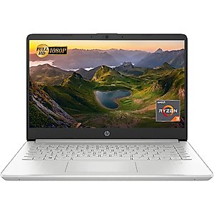 HP 14 inch FHD Laptop, AMD Ryzen 3 3250U Processor, 32GB DDR4 RAM, 1TB SSD, HDMI, USB Type-C, Wi-Fi, Webcam, Windows 11 Home, Silver