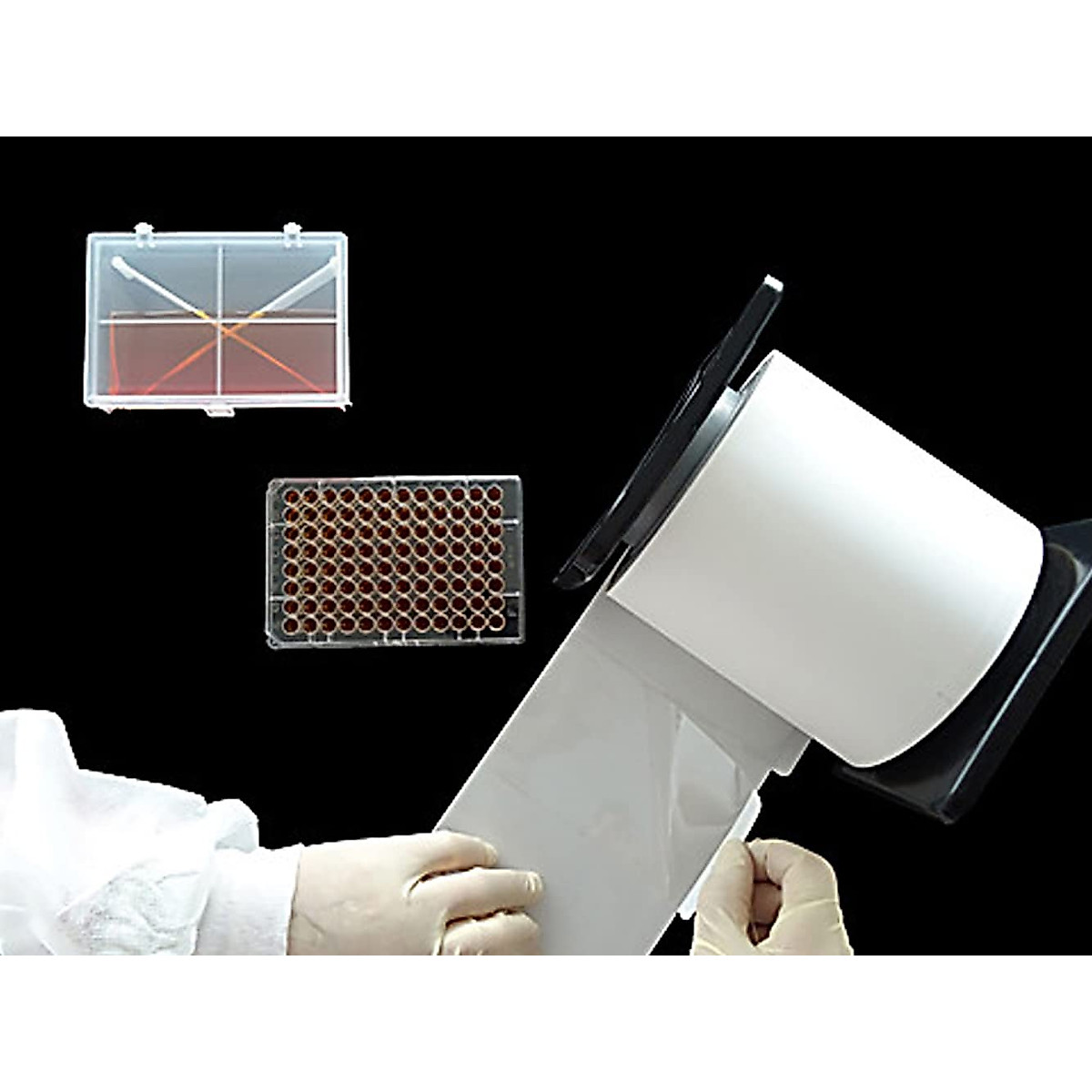 Excel Scientific SealPlate 100-SEAL-PLT Polyester Sealing Film for ELISA, Incubation, and Storage, Non Sterile (Pack of 100)