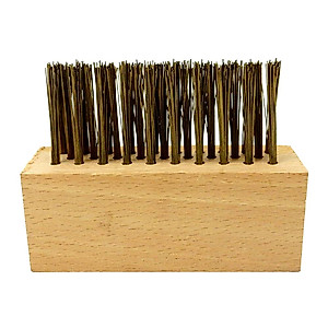 Sweda Push Broom Head Replacement, Hardwood Block Brush with Wire Bristles, Best for Cleaning Driveways, Patios, Concrete Surface, Pools, 13415-L1890