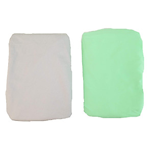 Baby Bassinet Sheets for the Chicco Lullago & Ingenuity Foldaway Rocking Bassinets 32x19 | Set of 2 (Green/Gray) | Portable Travel Bassinet | Durable and Made to Last | 100% Woven Cotton