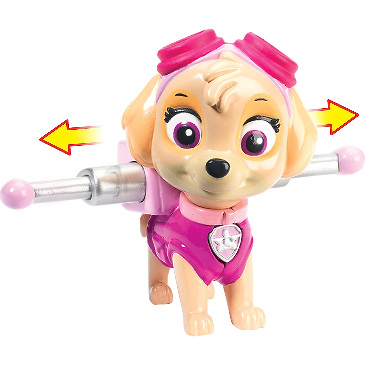 Paw Patrol Action Pack Pups Figure Set, 3pk, Skye, Zuma, Rocky, Multicolor