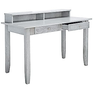 SAFAVIEH Home Collection Winsome Dark Grey 2-Drawer Office Living Room Bedroom Study Foyer Writing Desk DSK1402B, 0