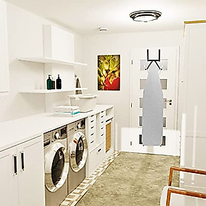 Fabias Over The Door Ironing Board Hanger, Especially for 1 3/4" Thick Doors (Without Basket)