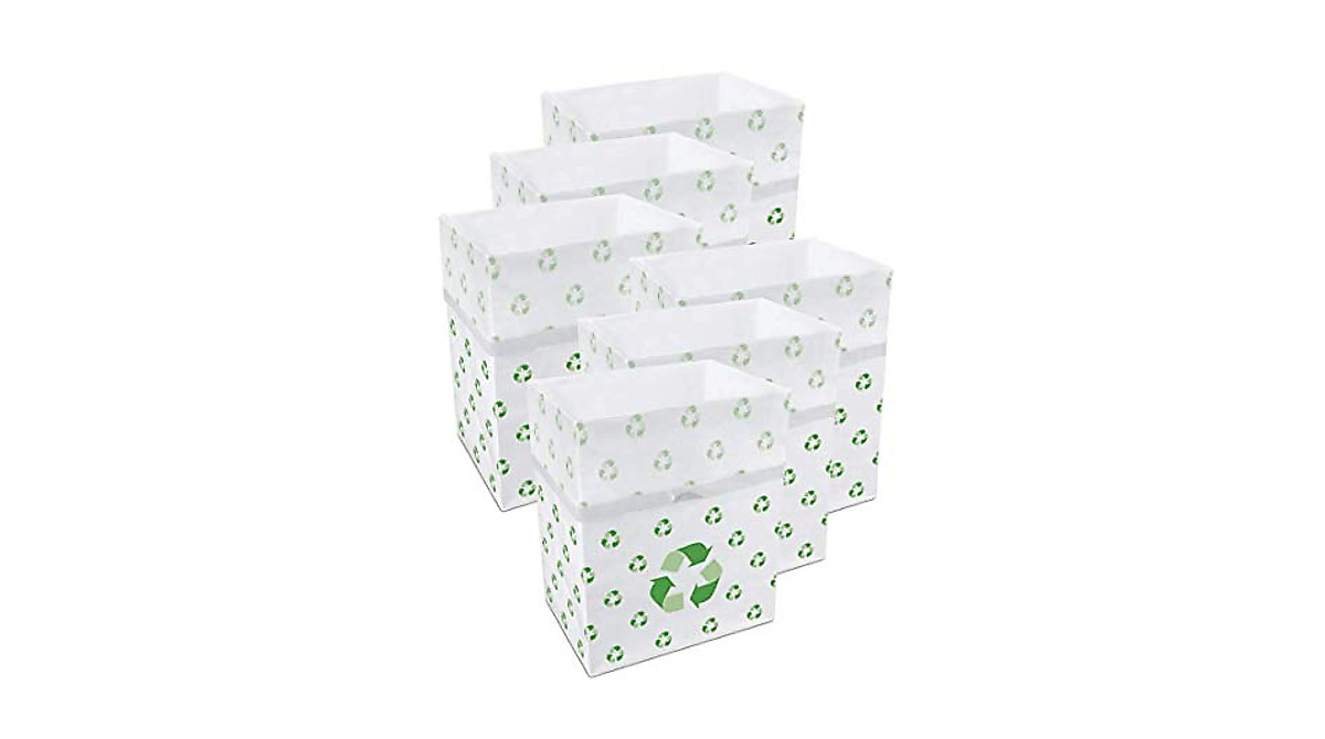 Clean Cubes: Disposable 13-Gallon Recycle & Trash Cans