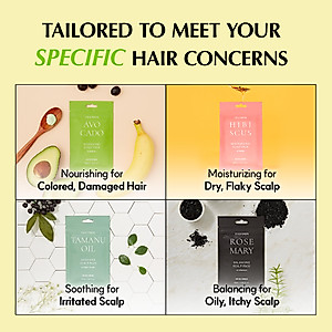 "RATED GREEN Cold Brew Avocado Nourishing Scalp Pack w/Banana, 1.69 Fl. Oz Deep Conditioning, Hydrating Hair Mask for Dry Damaged Hair, Pack of 5"