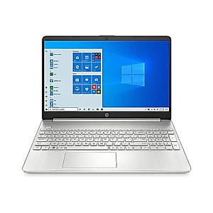 HP 2021 15.6" FHD Laptop Computer, AMD Ryzen 5-5500U Processor(Beats i7-1065G7), 8GB RAM, 256GB PCIe SSD, AMD Radeon Graphics, HD Webcam, HDMI, Bluetooth, Wi-fi, Windows 11, Silver, 32GB USB Card