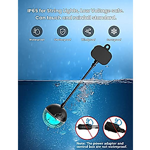 Lemon Summer String-Lights-55ft-RGBIC-Smart Multi-Color-Changing Waterproof-Outdoor-Dimmable-Remote - IP65 Shatterproof Patio Lights, 15 LED Bulbs with 213 Scene Modes, App Control, Connectable