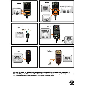 ShockGuard GFCI Replacement Plug Assembly 3-Prongs for Pressure Washer, Inflatable Pool Pump, Above Ground Plug-n-Play hot tub