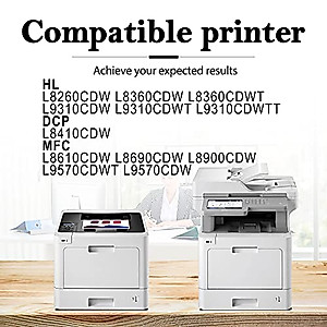 VIT 2 Pack TN431 TN-431 TN431BK TN-431BK Black High Yield Compatible Toner Cartridge Replacement for Brother HL-L8260CDW L8360CDW L8360CDWT L9310CDW L9310CDWT DCP-L8410 Printer