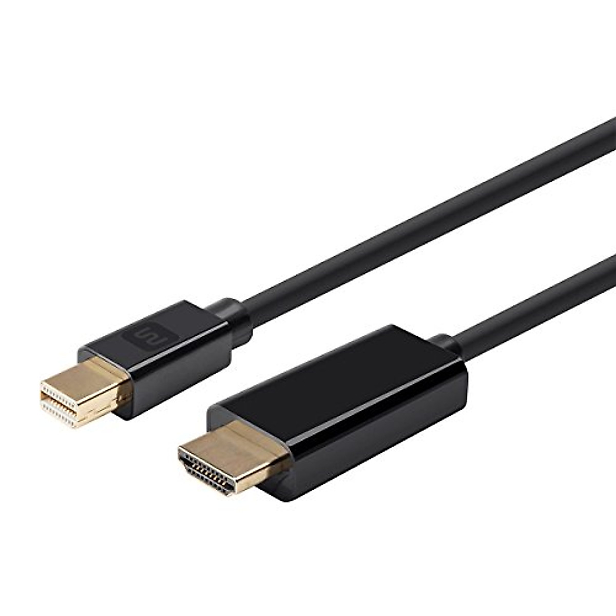 Monoprice Mini DisplayPort 1.2a to HDTV Cable - 6 Feet - Black | Supports Up to 4K Resolution And 3D Video - Select Series