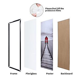 ELSKER&HOME 16x20 Frames, 16x20 Picture Frames 3 Pack for Wall,Picture Poster Frame Black for Horizontal or Vertical Wall Mounting, Sturdy and Scratch-proof
