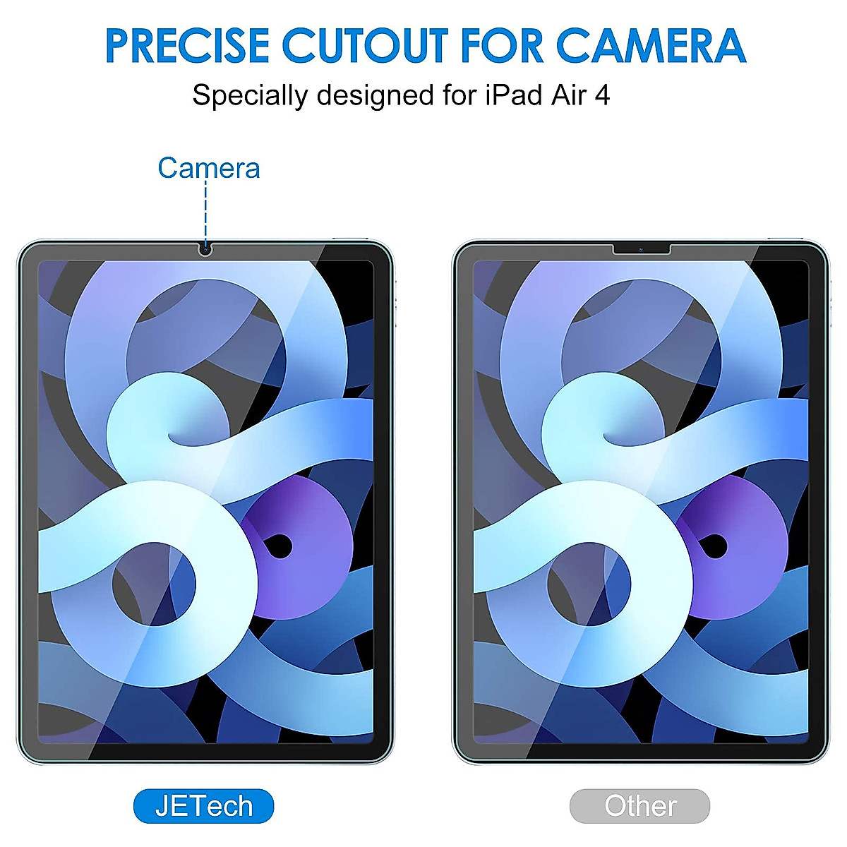 JETech Screen Protector for iPad Air 5/4 (10.9-Inch, 2022/2020 Model, 5th/4th Generation), Tempered Glass Film, 1-Pack