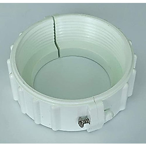 UCEDER 2 Pack Spa Hot Tub Heater Split Nut Unions with Screw, 2 pcs Heater Gasket/O-Rings,(Actual Size 3 Inch,Suitable for 2 Inch Heater Assemblies)