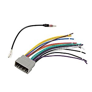 RED WOLF Aftermarket Radio Install Wire Harness W/Antenna Adapter Plug Replacement for Jeep 2003-2007,Dodge ram 2002-2007, Chrysler 2000-2007