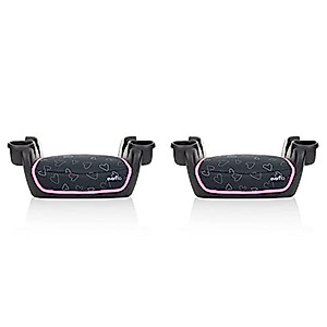 Evenflo GoTime No Back Booster Car Seat (Amore Pink) (Pack of 2)