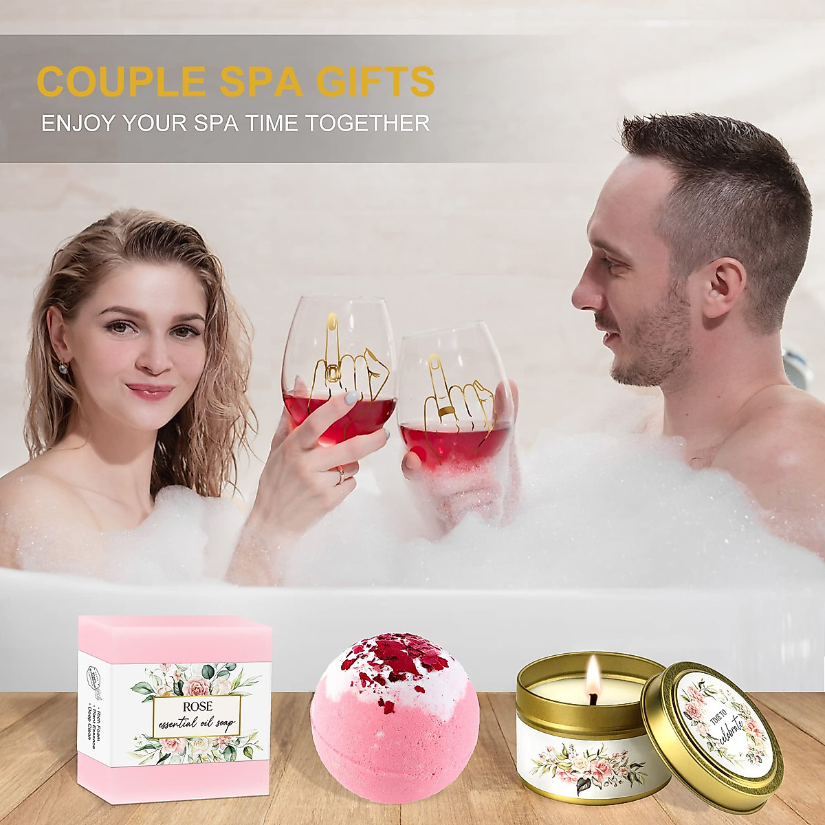 Engagement Gifts for Couples, Wedding Gifts for Newlyweds Mr and Mrs, Bride and Groom Gifts, Bridal Shower Gift for Her, Bride To Be Gifts, Just Married Gifts, Honeymoon Travel Essentials 13 Pcs Set