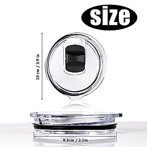 30oz Magnetic Tumbler Lid, Black Tumbler Replacement Lid Compatible with Yeti Rambler Old Style Rtic Ozark Trail and More for Yeti Coffee Cup Lid 30oz BPA Free