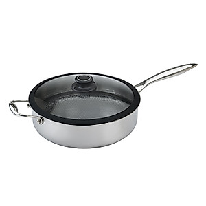 Frieling Black Cube Quick Release Cookware Sauté Pan With Lid - 11-Inch/4.5 Quart - Nonstick Frying Pan - Induction Cookware - Deep Frying Pan with Lid - Skillet with Lid - Induction Pan - Kitchen Pan