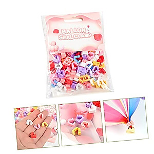 Amosfun 500 Pcs Balloon Seal Clip Balloon Rings Buckle Balloon Connector Clip Balloon Arch Clip Sports Balloons Sealing Balloon Clip Balloon Arch Folder Balloon Ties Arched Set Plastic