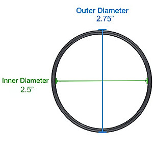 (8-Pack) Salt Cell O-Ring Compatible with Hayward GLX-Cell-Union Buna-N for Turbo Cell Salt Chlorination Cell Union - Aftermarket T-Cell Union O-Rings